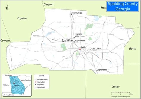Map Of Spalding County Georgia