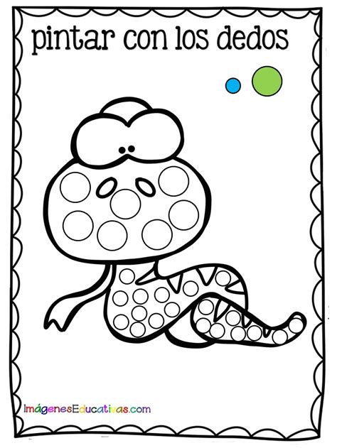Fichas Para Pintar Con Los Dedos Imagenes Educativas