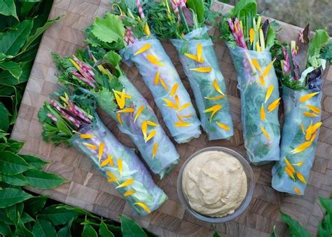 Anna Sneddon On Instagram “fresh Garden Veggie Summer Rolls 🌿🥒 Filled These Rice Paper Wraps W