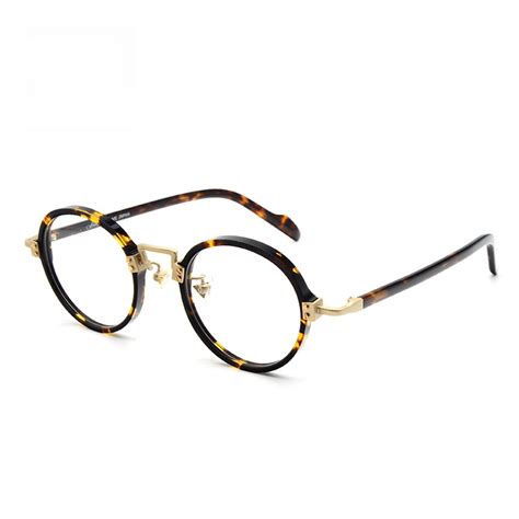 Round Glasses Frames Japanese Designer Brand Eyeglasses Of Top Quality