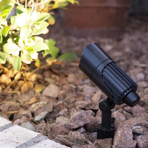 Hampton Bay Halogen Spot Light Delonix Outdoor Solar Led Spike Light