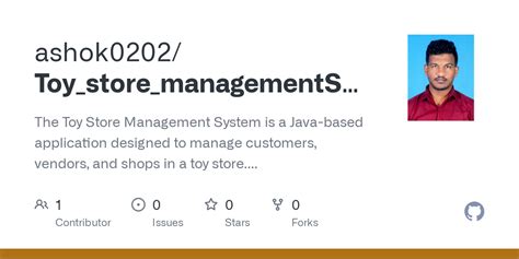 Github Ashok0202toystoremanagementsystem The Toy Store Management