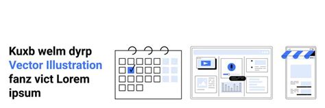 Calendar Planning Analytics Dashboard Royalty Free Vector