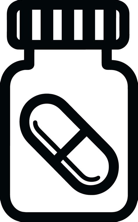 Prescription Pill Bottle 38010216 Vector Art At Vecteezy