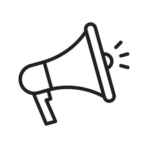 Megaphone Generic Black Outline Icon Freepik