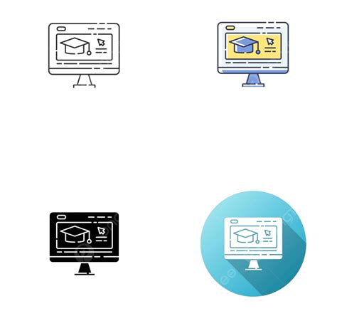 Online Education Icon Class Sign Knowledge Vector Class Sign