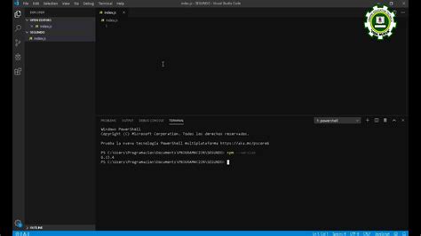 Vscode Con Nodejs While Youtube