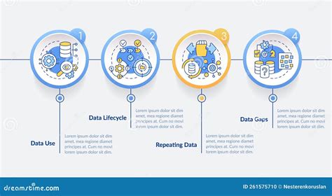Database Management Strategy Circle Infographic Template Stock Vector