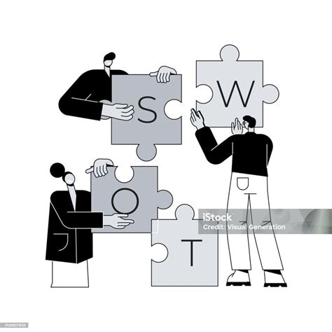 Swot Analysis Abstract Concept Vector Illustration Stock Illustration