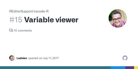 Variable Viewer · Issue 15 · Reditorsupportvscode R · Github
