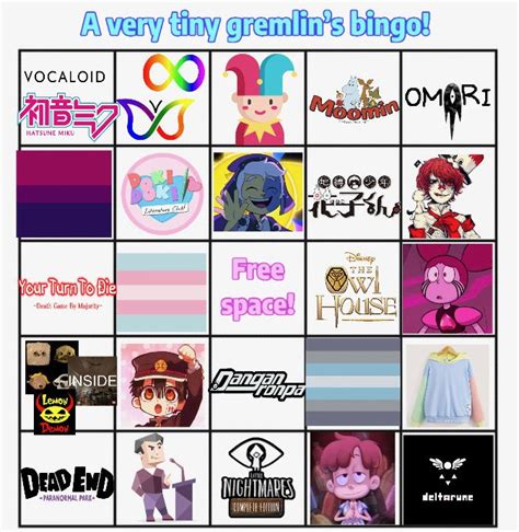 Bingo Remake Disney Free Hatsune Miku Literature Club