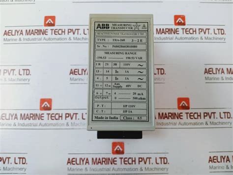 Abb Tra 268 Measuring Transducer 110v Aeliya Marine