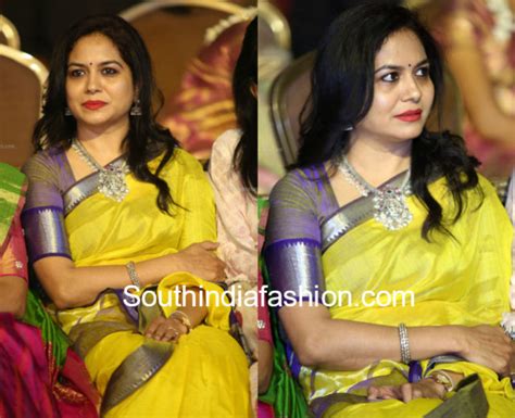 Sunitha In A Traditional Saree At Srinivasa Kalyanam Audio Launch