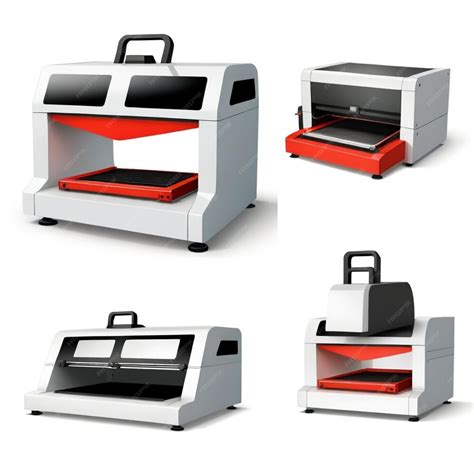 Lasercutter Vector Set White Background Isolated A High Premium Ai