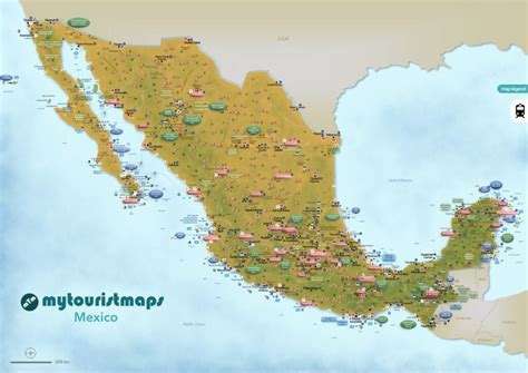 Tourist Map Of Mexico