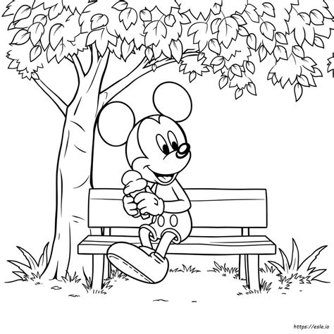 Páginas Para Colorear De Dibujos Animados Lindos De Disney