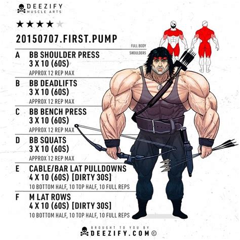 Rambo Workout John Wick Workout Deezify Workout Modern Bodybuilding