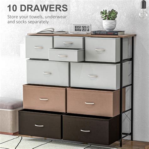 Bedroom Chest Of Drawers With Foldable Drawer Steel Frame