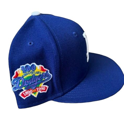 New Era Los Angeles Dodgers Pride Flag Patch 59fifty Fitted Hat Lgbtq