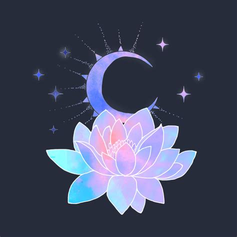 Moon Lotus Flower Water Lily T Shirt Teepublic