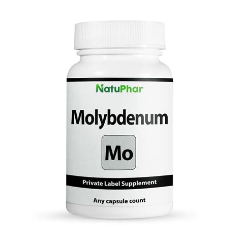 Molybdenum Natuphar Private Label Supplement Service