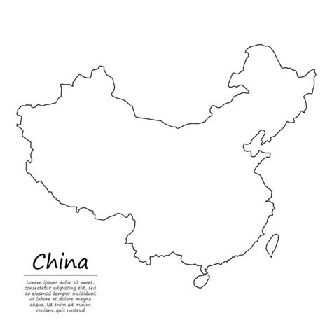 China Map Outline Vector Art Icons And Graphics For Free Download