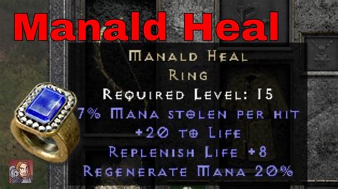 D2r Unique Items Manald Heal Ring Youtube