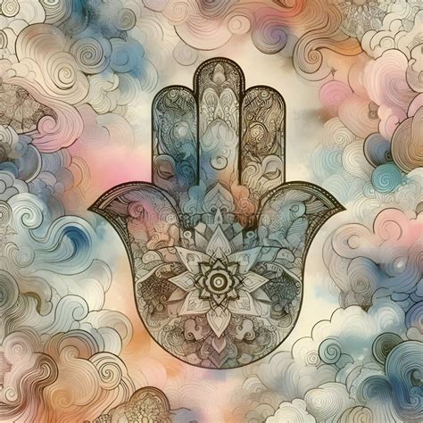 Hamsa Hand With Intricate Mandala Stock Illustration Illustration Of