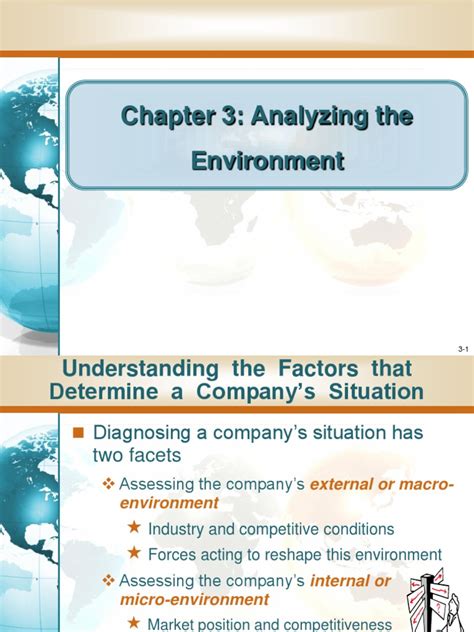 Chapter 3 Analyzing The Environment Pdf Strategic Management