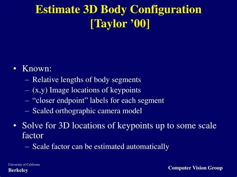 Ppt Estimating Human Body Configurations Using Shape Context Matching Powerpoint Presentation