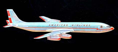American Airlines 707 Jet Flagship Astrojet 30 1960s Era Marketing Mad