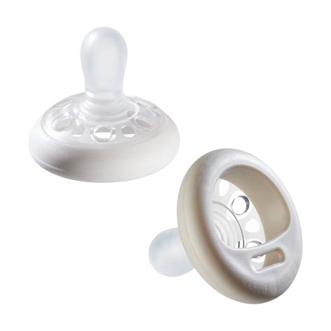 Tommy Tippee 0 6m Shaped Pacifier Set Skin Like Texture Jaw Friendly