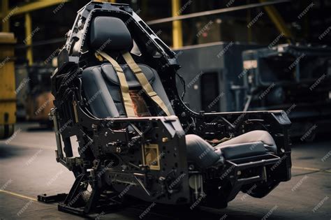 A Detailed View Of An Ejection Seat Primarily Used In Military Aircraft