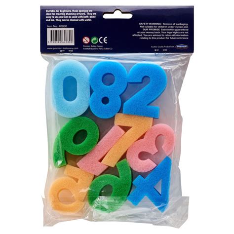 World Of Colour Pkt10 Sponge Numbers Paperpunch Ireland Your One
