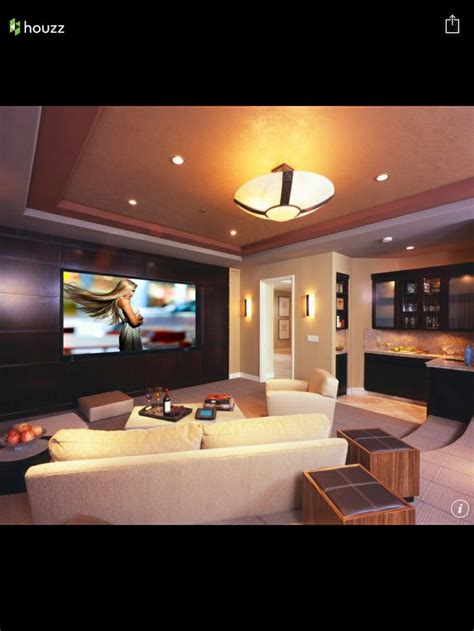 Media Room With A Bar Media Room Design Home Theater Rooms Home Theater Design