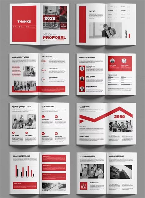A4 Business Proposal Design In Indesign In 2025 Proposal Design Brochure Design Template
