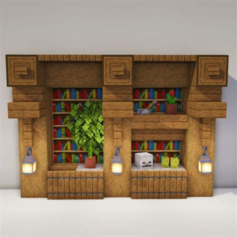 Library Minecraft Room Minecraft House Designs Minecraft Houses