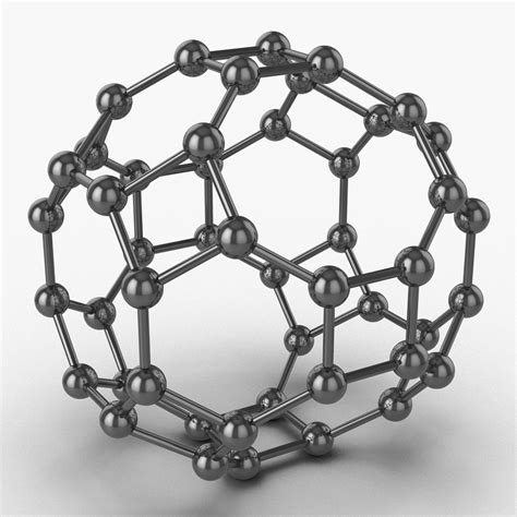 3d Buckyball Realistic Model