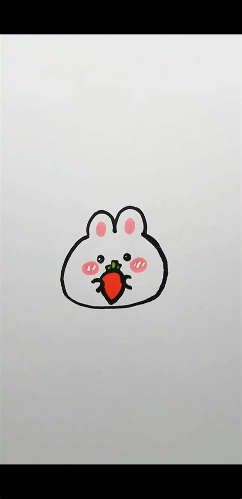 小兔子长大嘴巴简笔画简笔画图片大全