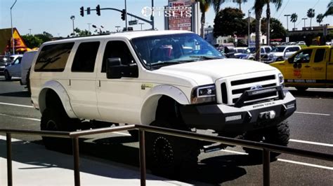 2002 Ford Excursion Wheel Offset Hella Stance 5 Suspension Lift 8 811206 Trailbuilt Off Road
