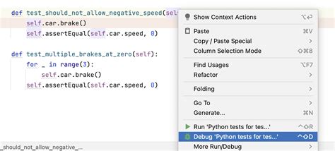 Step Test Your First Python Application Pycharm Documentation