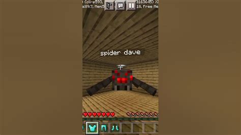Spider Dave In My Silling Minecraft Minecraftshorts Minecraft Meme Minecraftplayers Youtube