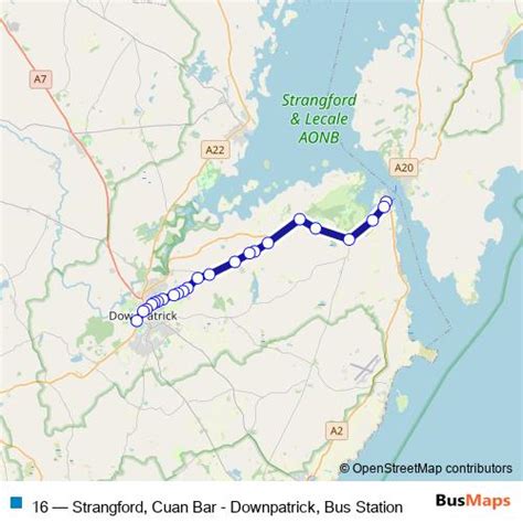 Bus 16 Schedule And Map In Downpatrick