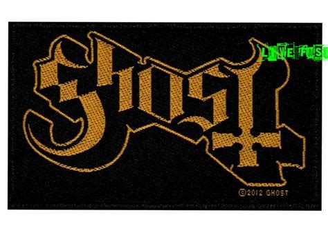 Ghost Band Logo Patch Woven Hard Rock Heavy Metal Music Etsy
