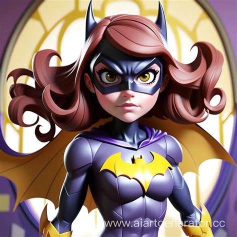 Empowered Batgirl Action In Dc Super Hero Girls Ai Art Generator