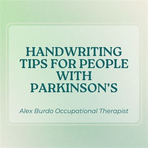 📝 Handwriting Difficulties Like Micrographia Are Common In Parkinsons Disease Alex Burdo