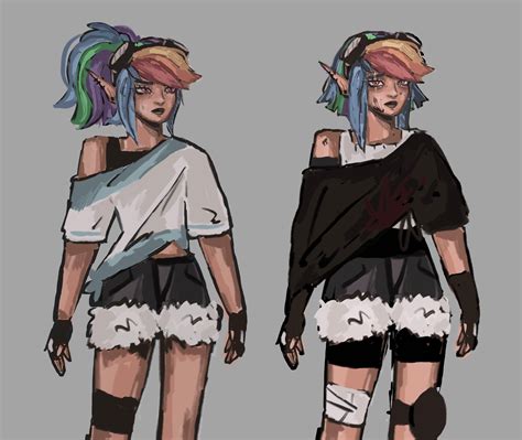 3377744 Safe Artist Linatron Rainbow Dash Human G4 Elf Ears Humanized Infection Au
