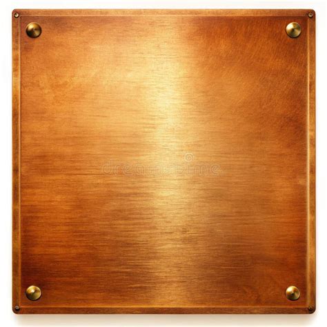 Vintage Brass Or Copper Metal Plate Texture Stock Illustration