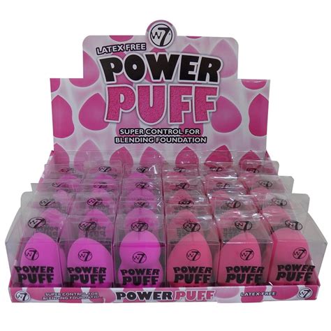 W7 Power Puff Face Blender Sponge 24pc Mirage Cosmetics