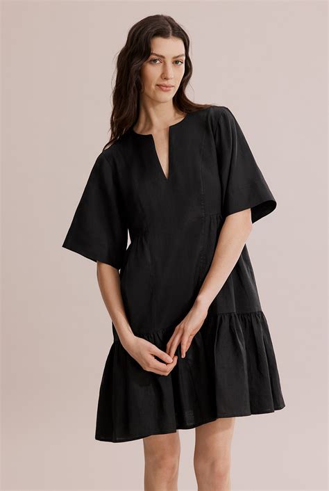 Black Tiered Mini Dress Dresses Country Road